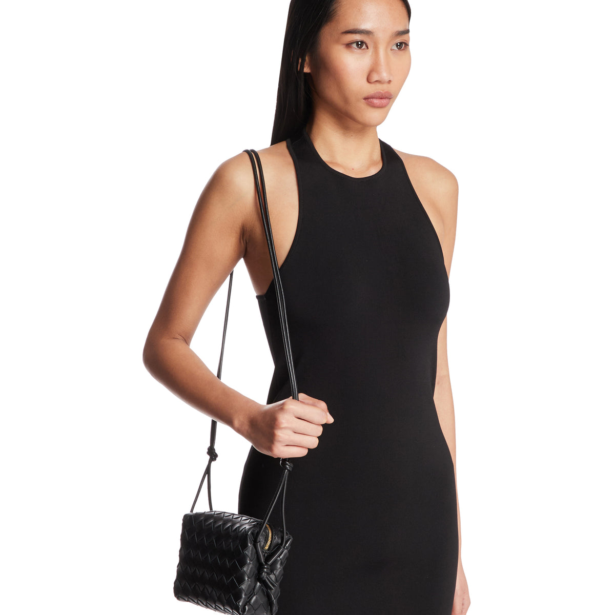 Camera Bag Mini Loop Nera | BOTTEGA VENETA - Antonia