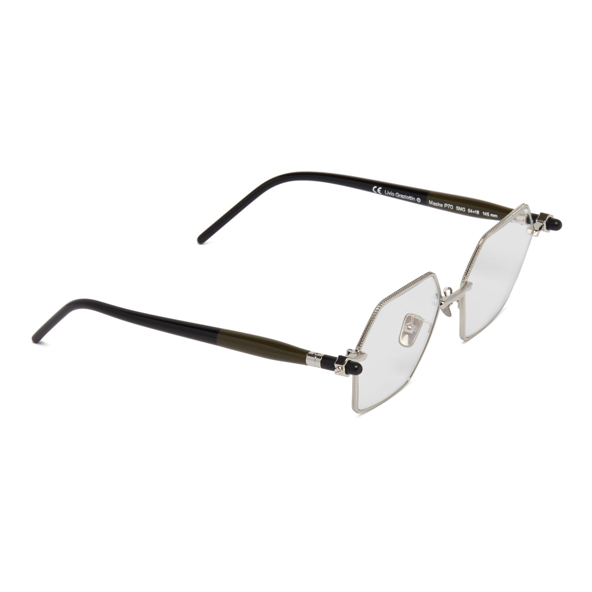 Silver P70 Mask Sunglasses | KUBORAUM - Antonia