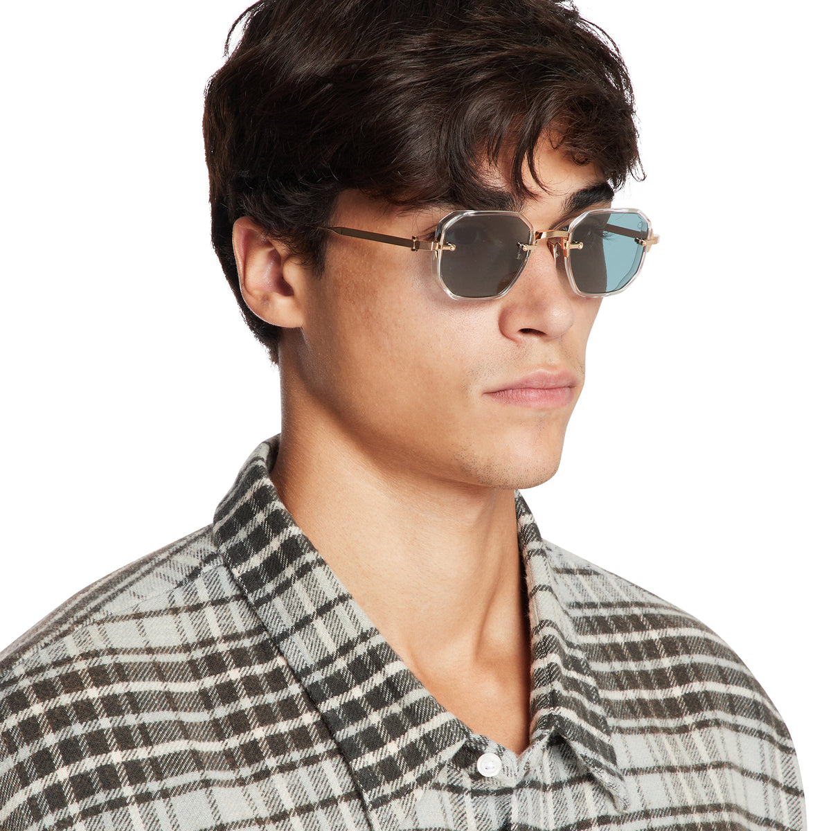 Gold Juno-Two Sunglasses | AKONI - Antonia