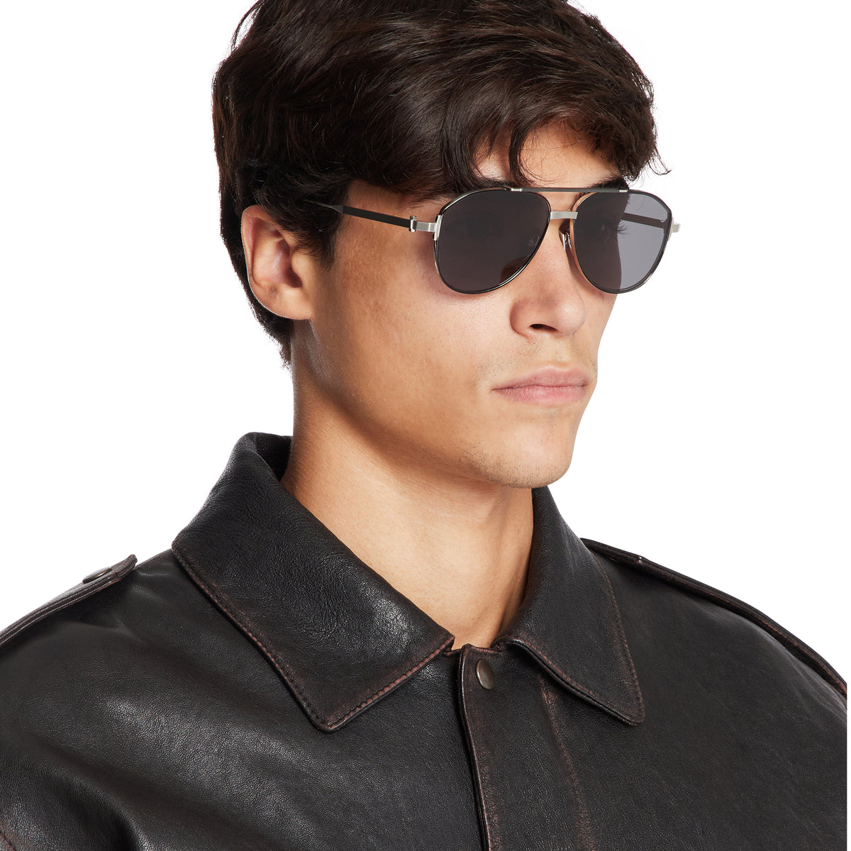 Silver Helios Sunglasses | AKONI - Antonia