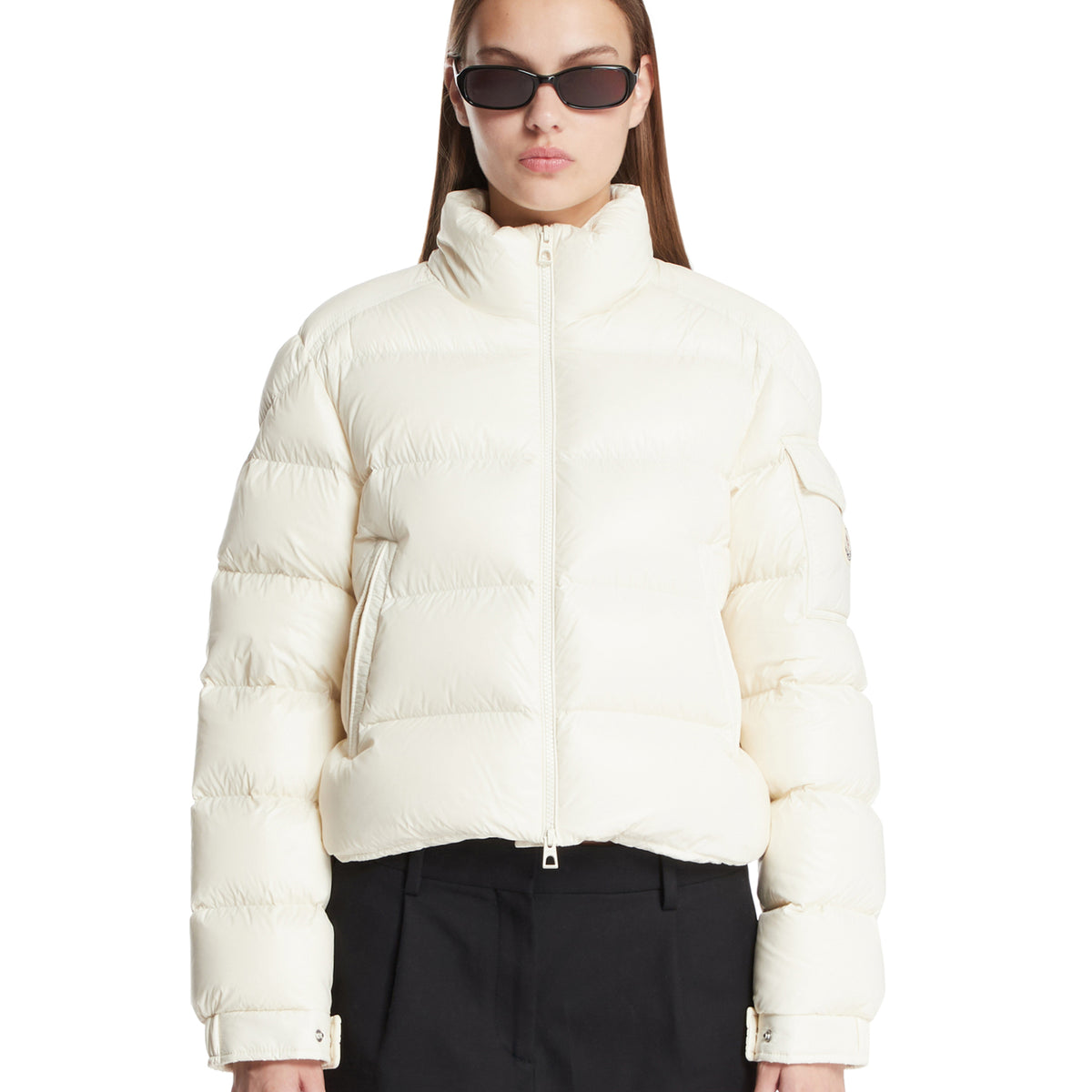 White Petra Short Down Jacket | MONCLER - Antonia