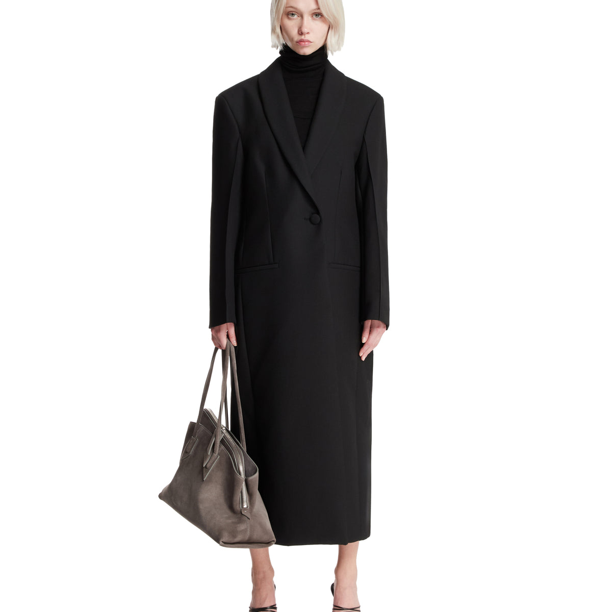 Black Signature Opera Coat | ROHE - Antonia