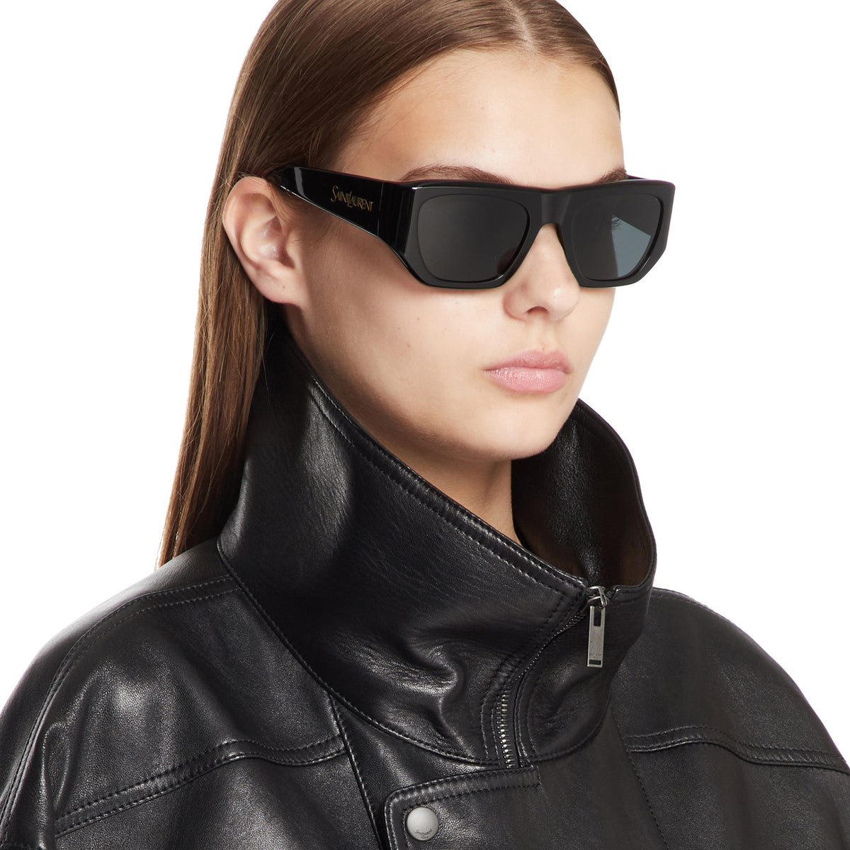 Black SL 740 Sunglasses | SAINT LAURENT - Antonia