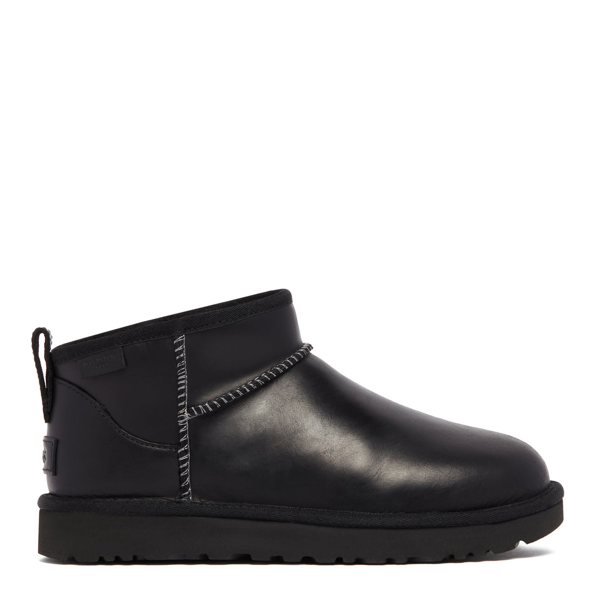 Black Classic Ultra Mini Leather Regenerate Boots | UGG - Antonia