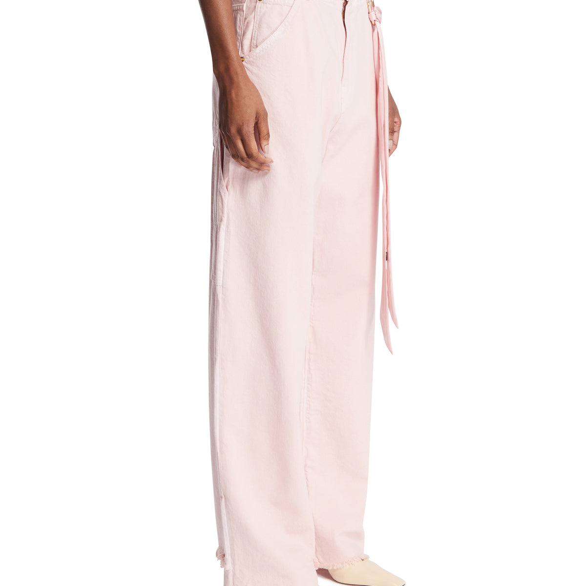 Pink Oversized Carpenter Jeans | DARKPARK - Antonia