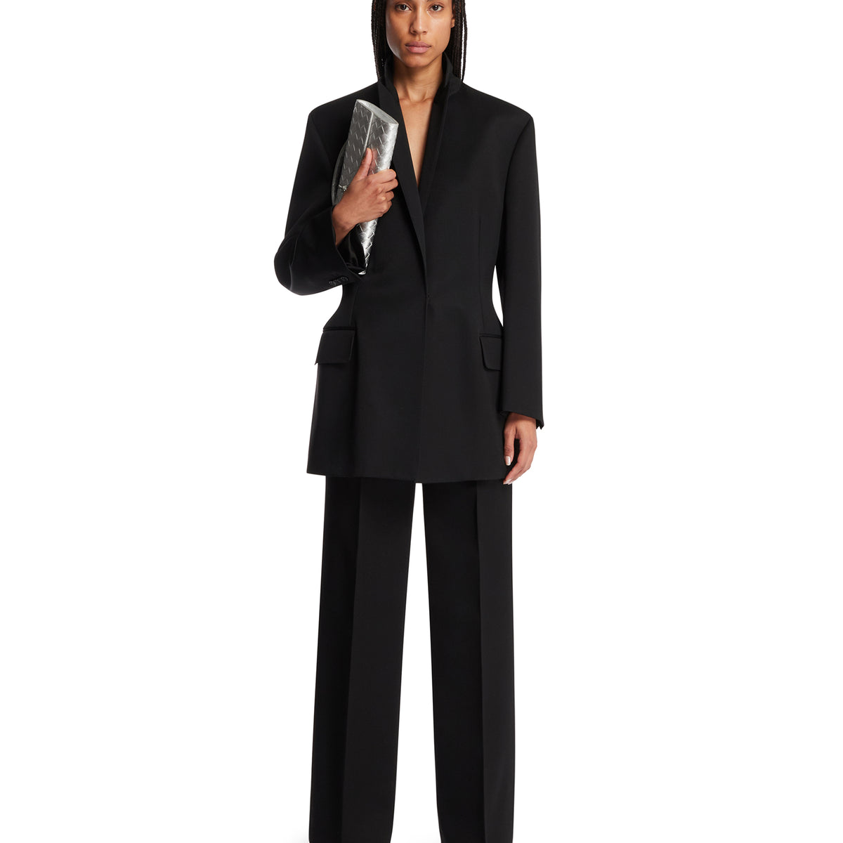 Black Agel Wool Trousers | FFORME - Antonia