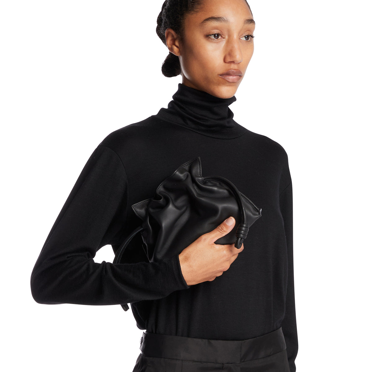 Black Flamenco Mini Clutch | LOEWE - Antonia